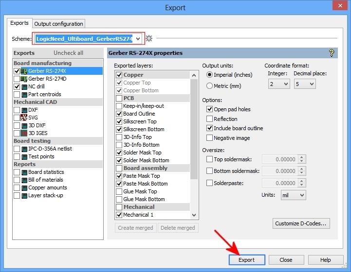 Logic Need | How to export Gerber RS-274X and Excellon files from ...